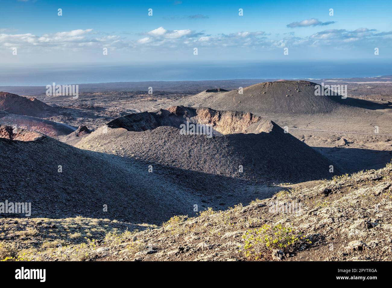 Spain, Canary Islands, Lanzarote island, Timanfaya National Park ...