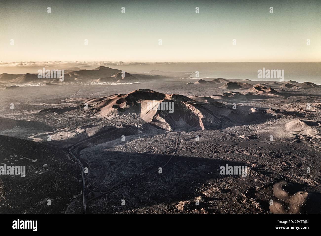 Spain, Canary Islands, Lanzarote island, Timanfaya National Park ...