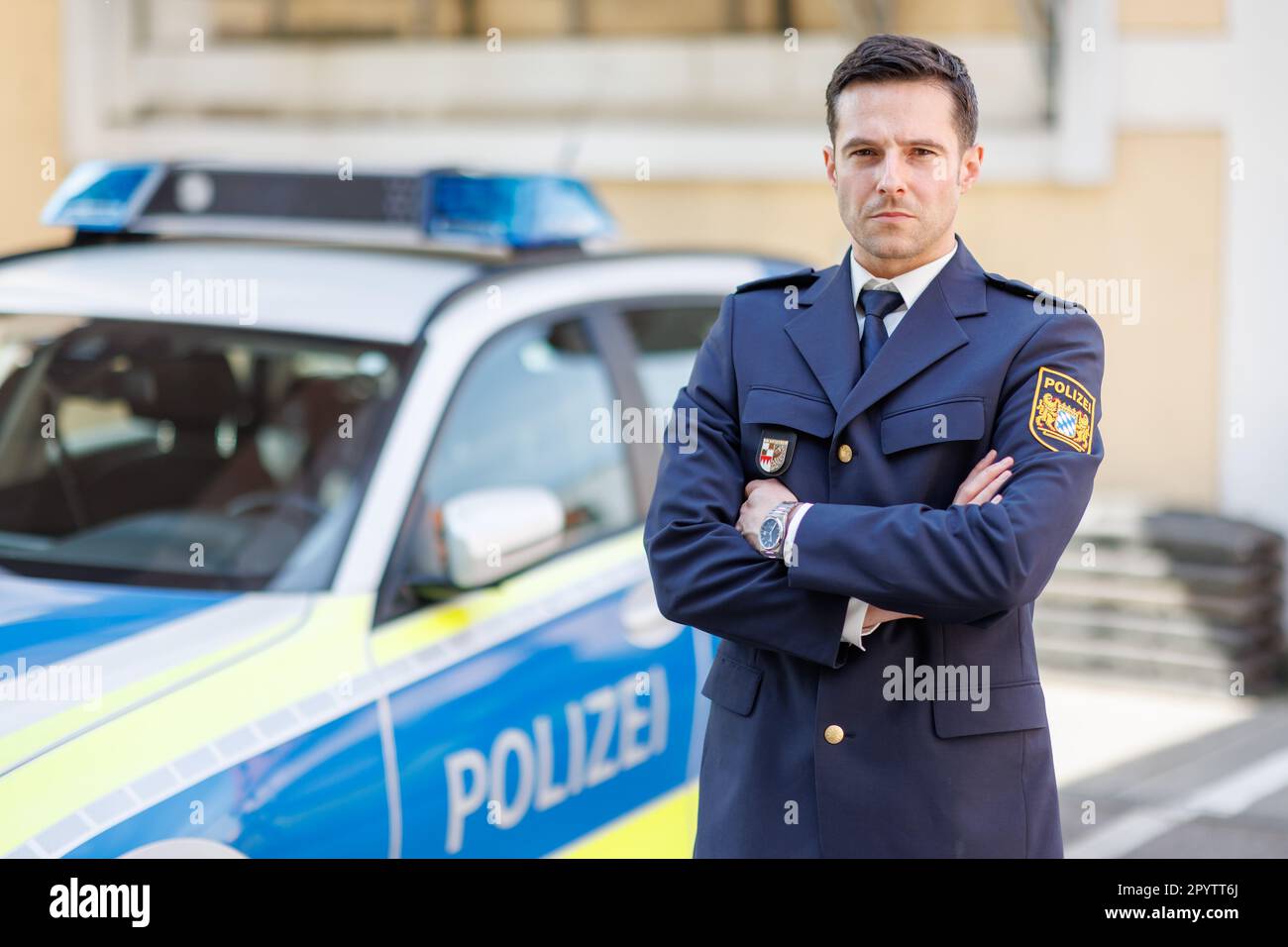 05 May 2023, Bavaria, Nuremberg: Police Chief Inspector Marco Männer of ...