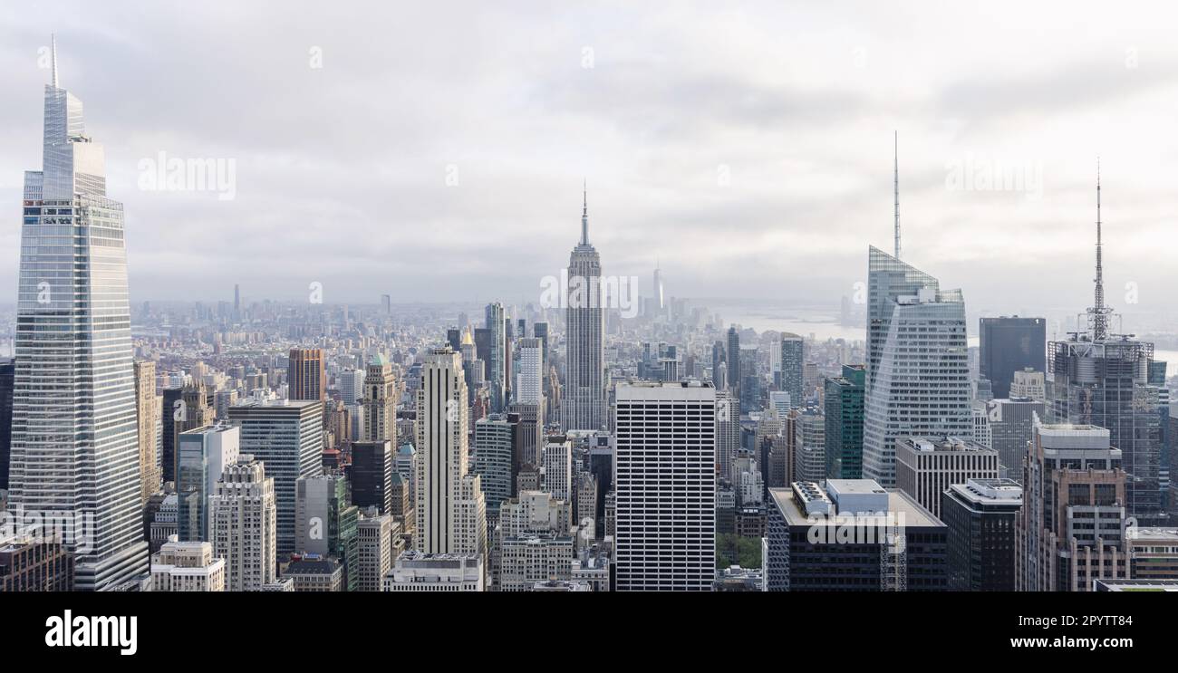 New York City skyline. Manhattan Skyscrapers panorama Stock Photo - Alamy