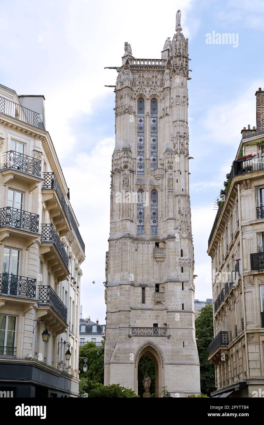 The Tour of Saint-Jacques in Paris France Stock Photo - Alamy