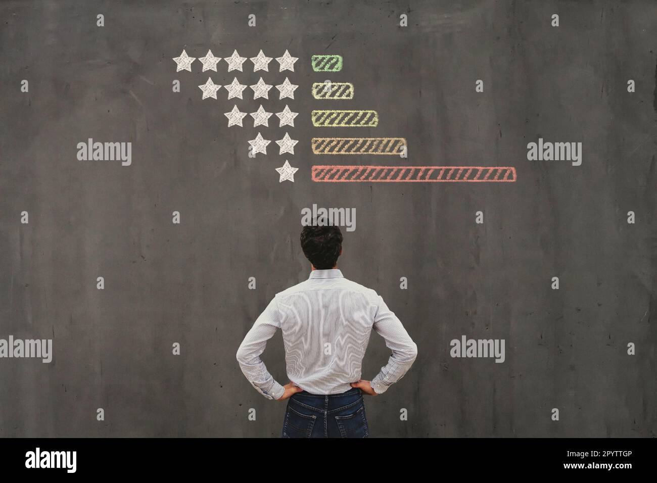 negative reviews on internet, business man handling bad rating of ...