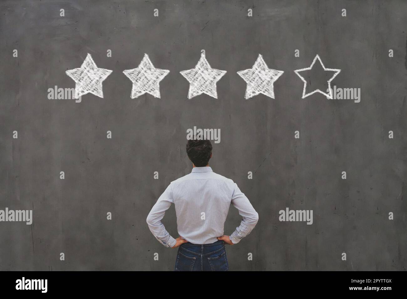 5 star rating, reputation management concept, feedback Stock Photo - Alamy