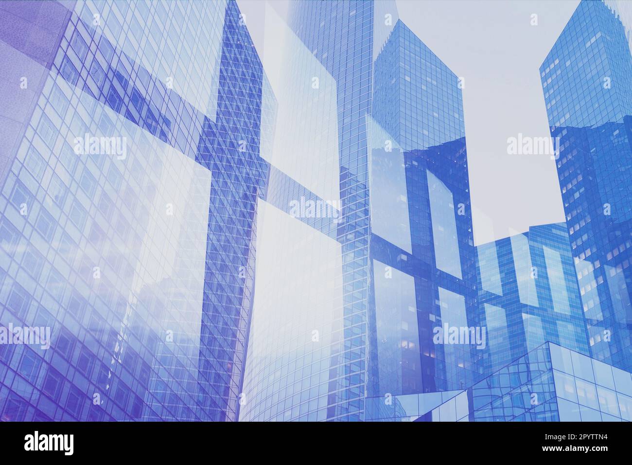 high tech business background with double exposure, innovation and ...