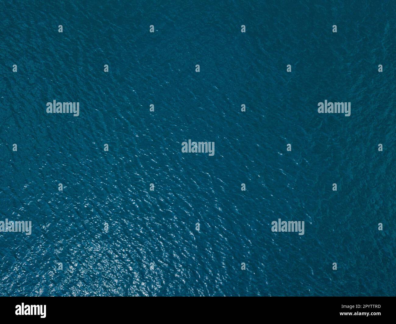 Sea surface aerial view, top down landscape of ocean water from drone ...