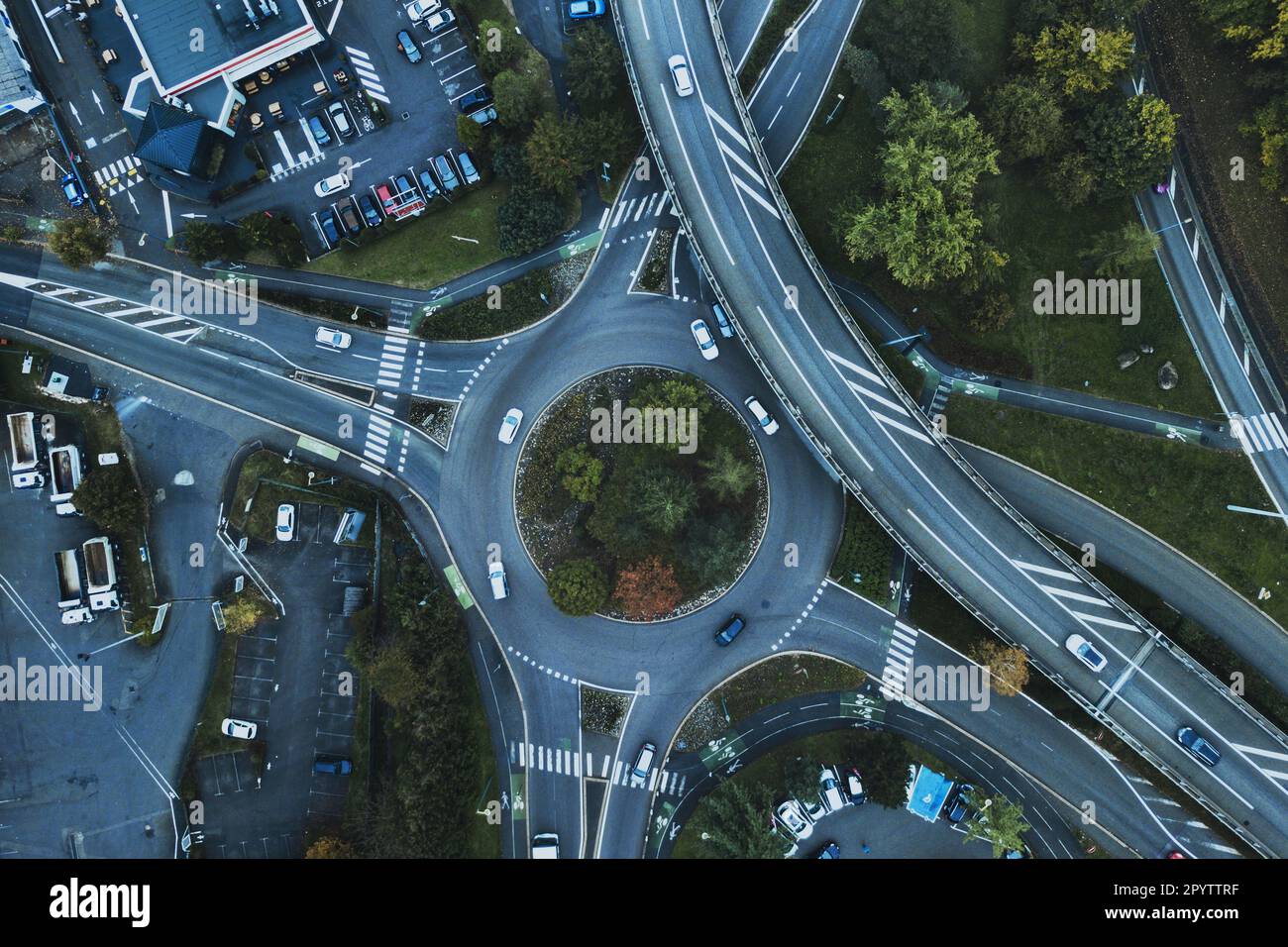 Transport interchange on highway big hi-res stock photography and images - Alamy