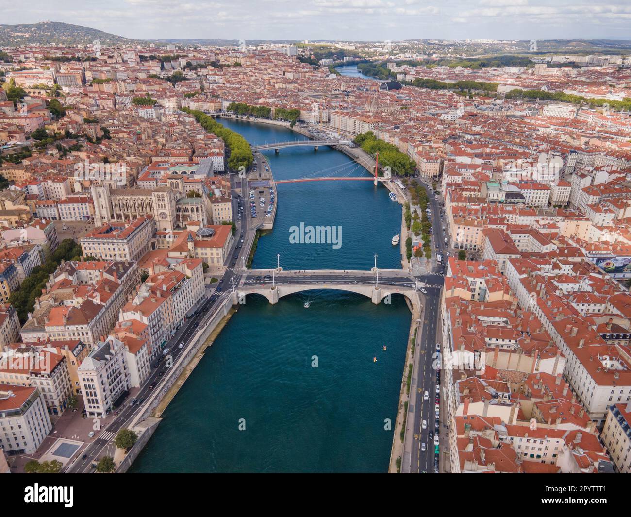 Lyon birds eye view hi-res stock photography and images - Alamy