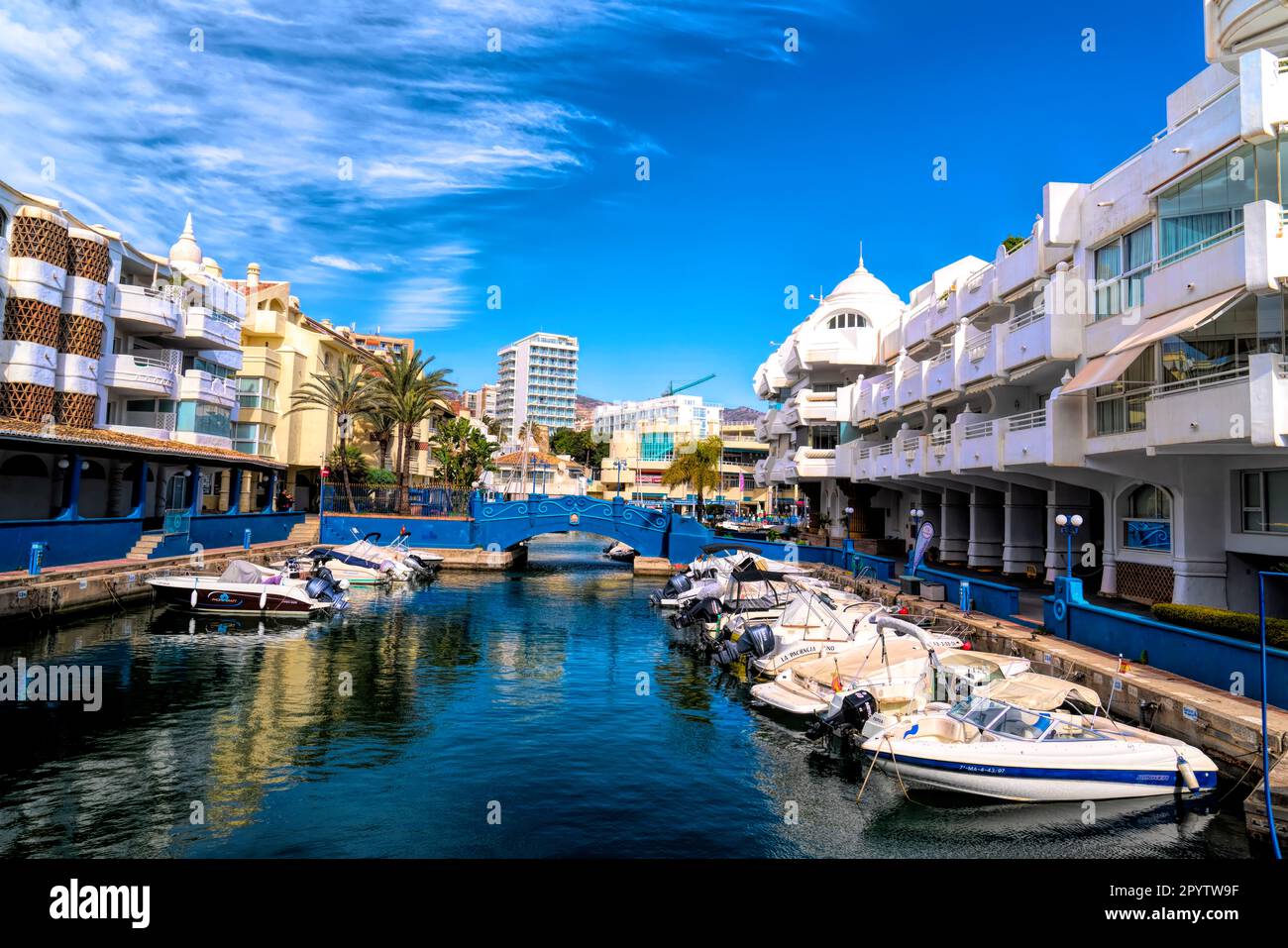 Benalmadena marina Spain Costa del Sol in luxury harbour Stock Photo ...