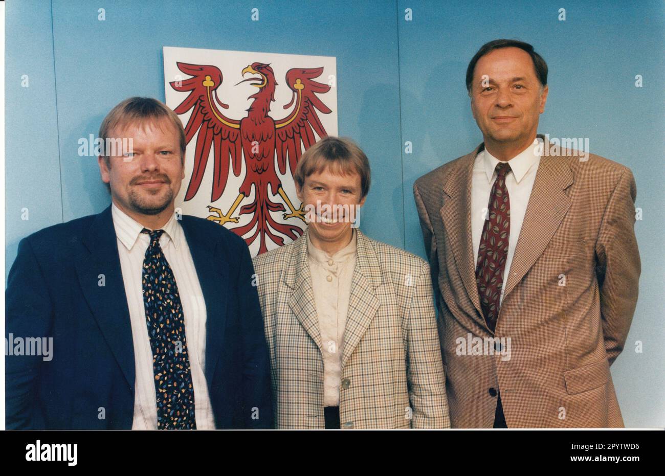 Two new state secretaries Clements Appel(l.) and Herwig Schirmer(r ...