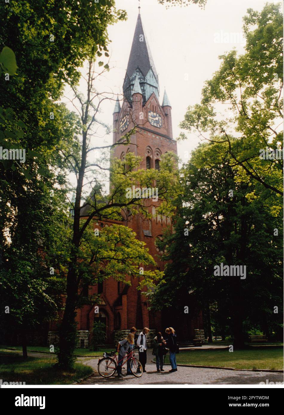 The island church is located on the Hermannswerder peninsula in Potsdam ...