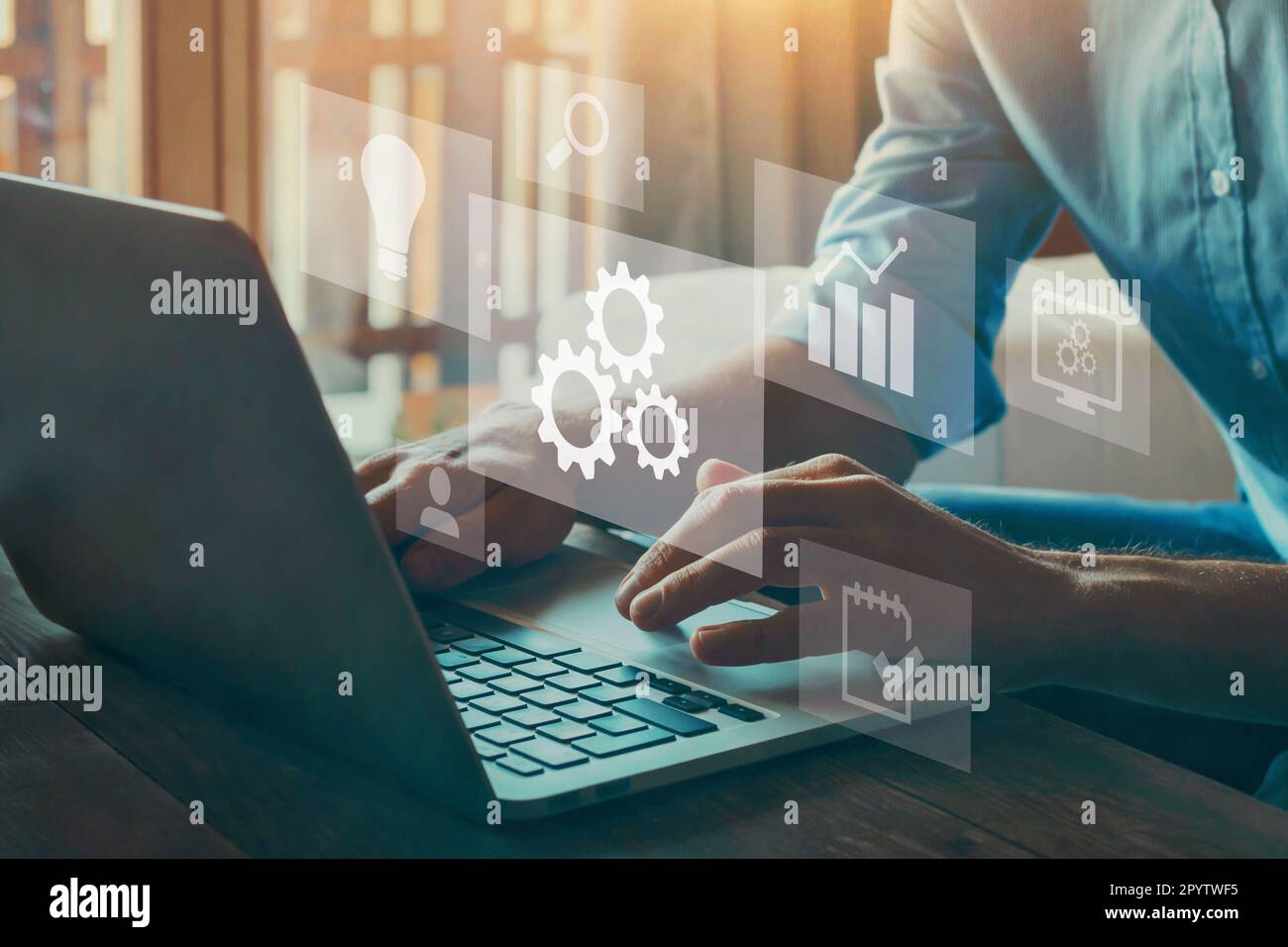Automation concept. Optimise business process workflow Stock Photo - Alamy Automation concept. Optimise business process workflow Stock Photo - Alamy