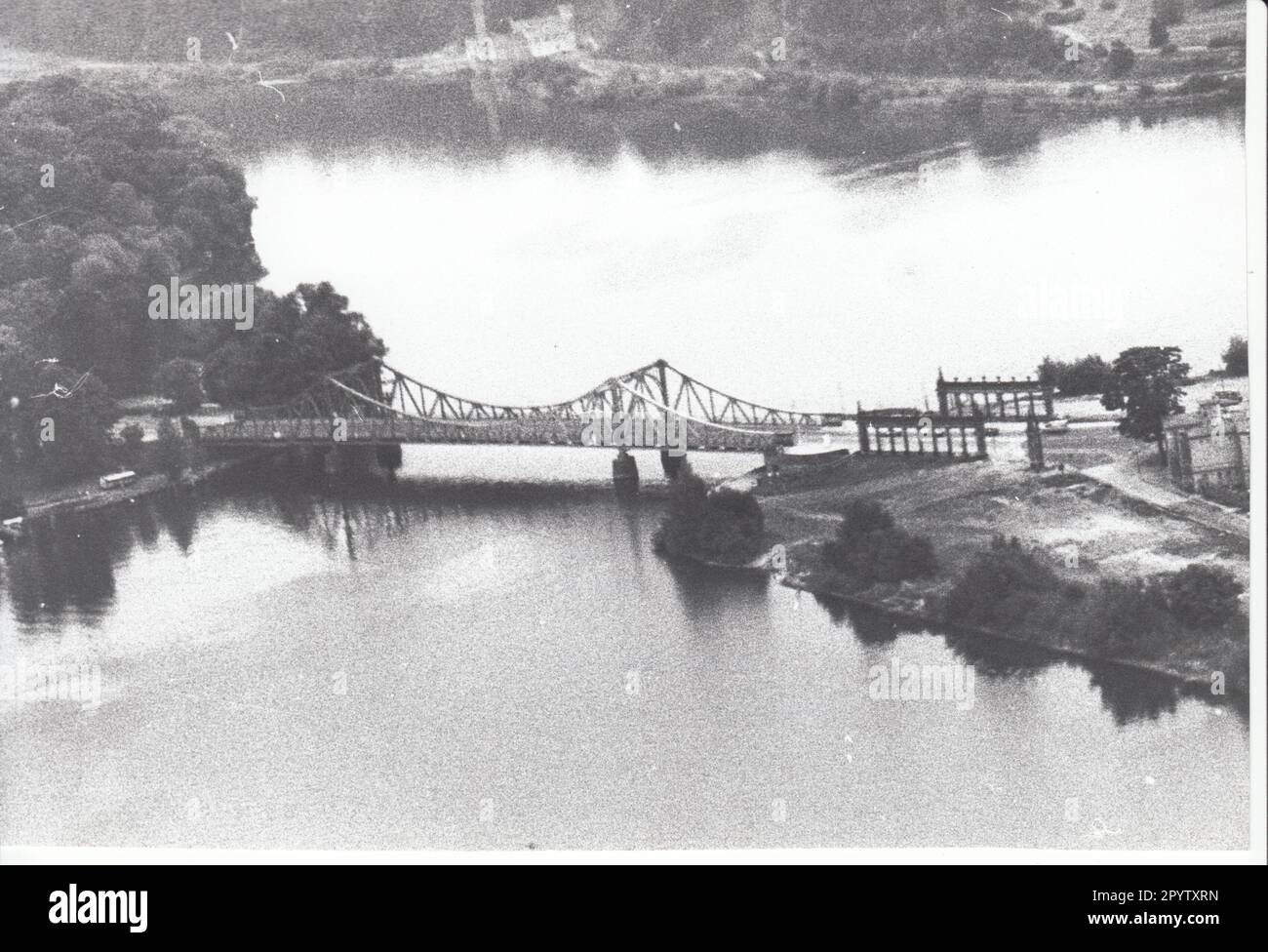 Glienicker bridge also called bridge of unity or agent bridge.on the ...