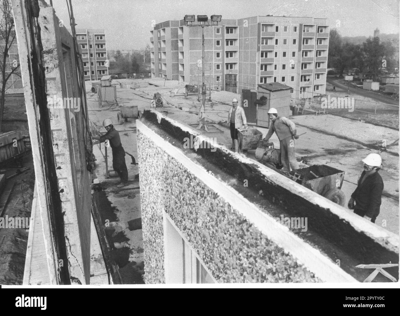 Gdr prefabricated building Black and White Stock Photos & Images - Alamy