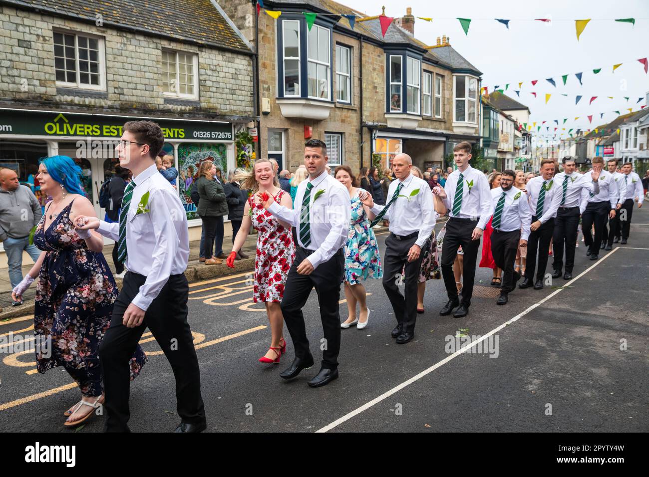 Helston,Cornwall,5th May 2023,Flora Day which is an ancient spring ...