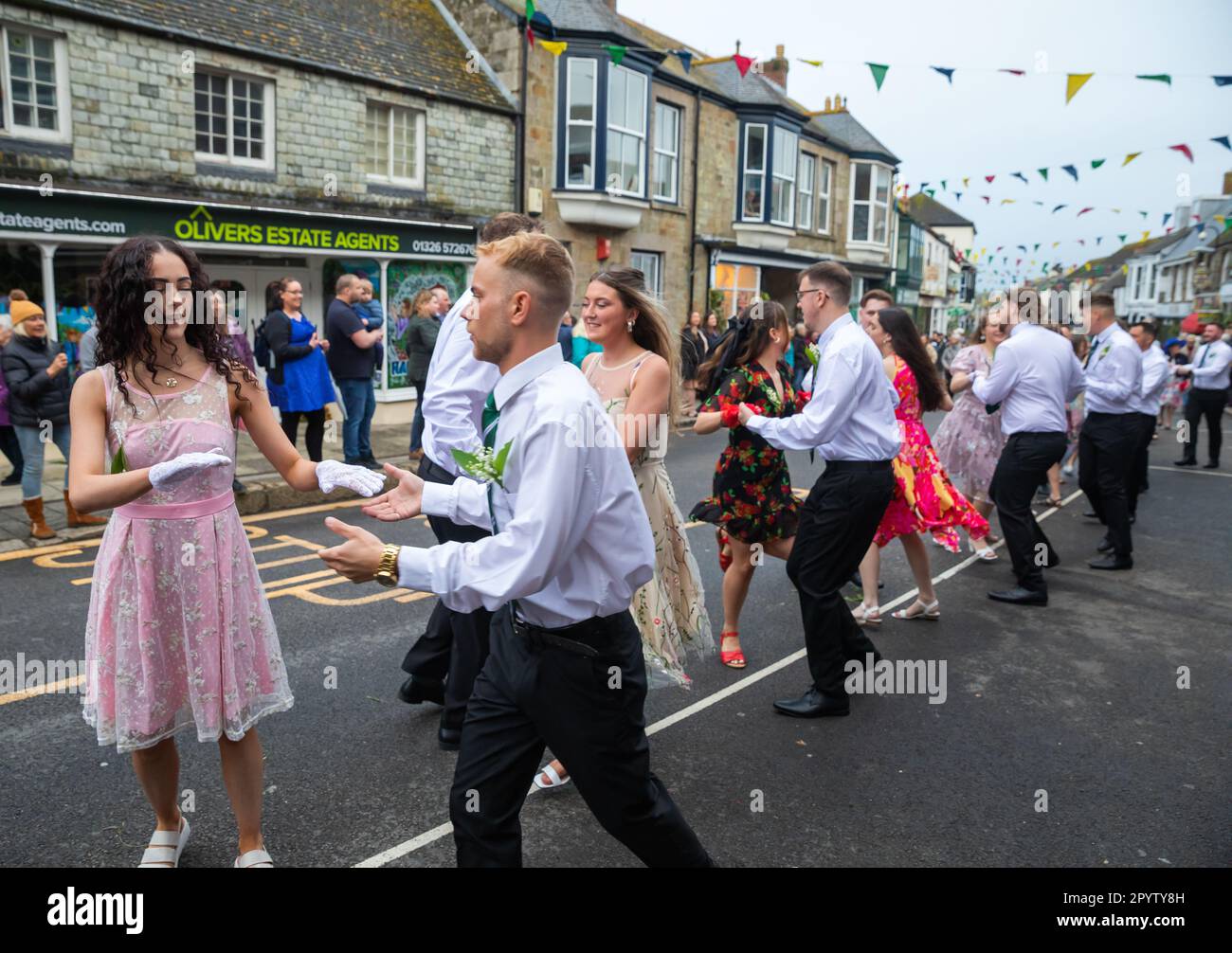 Helston,Cornwall,5th May 2023,Flora Day which is an ancient spring ...