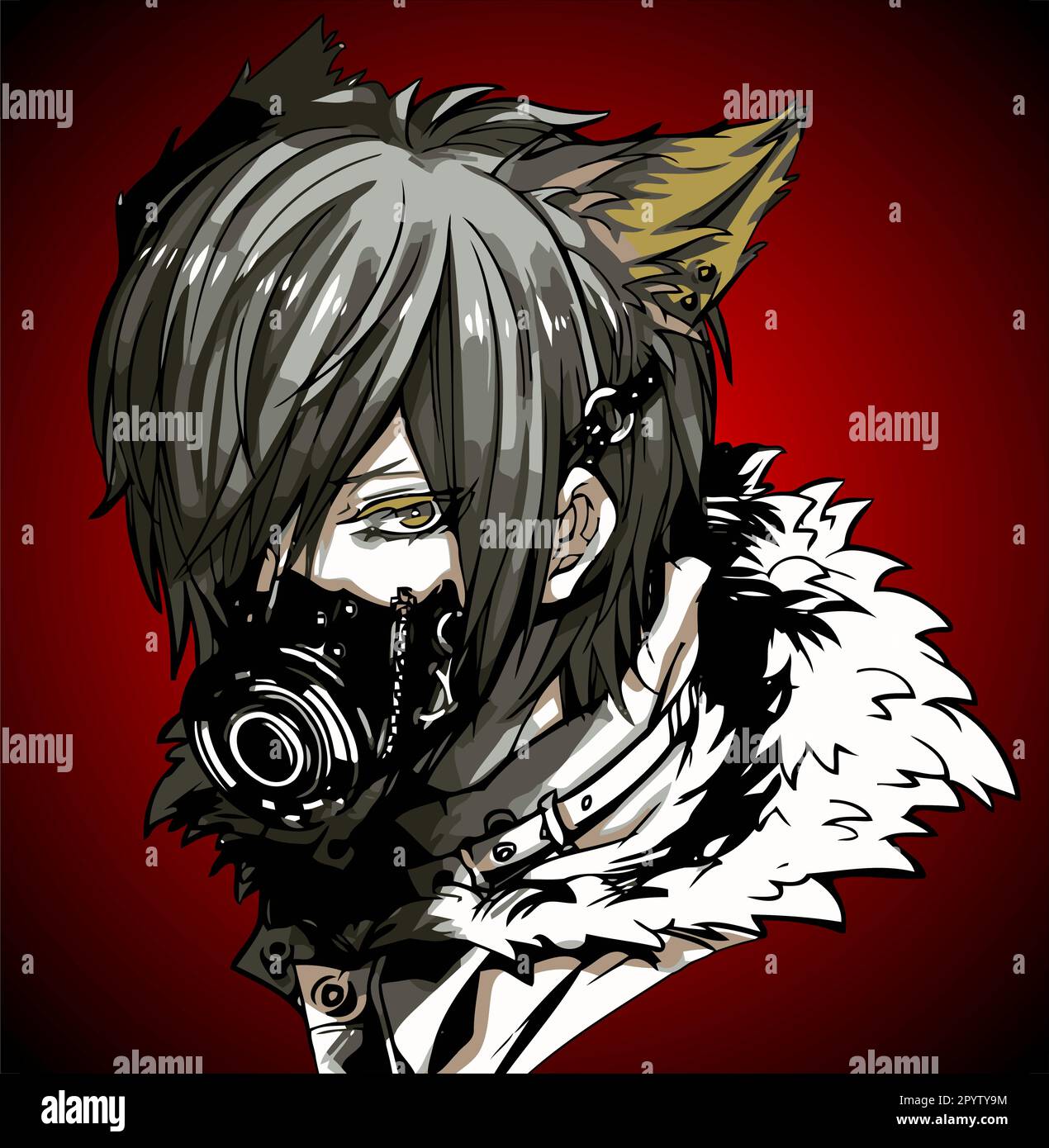 anime vector template Stock Vector Image & Art - Alamy