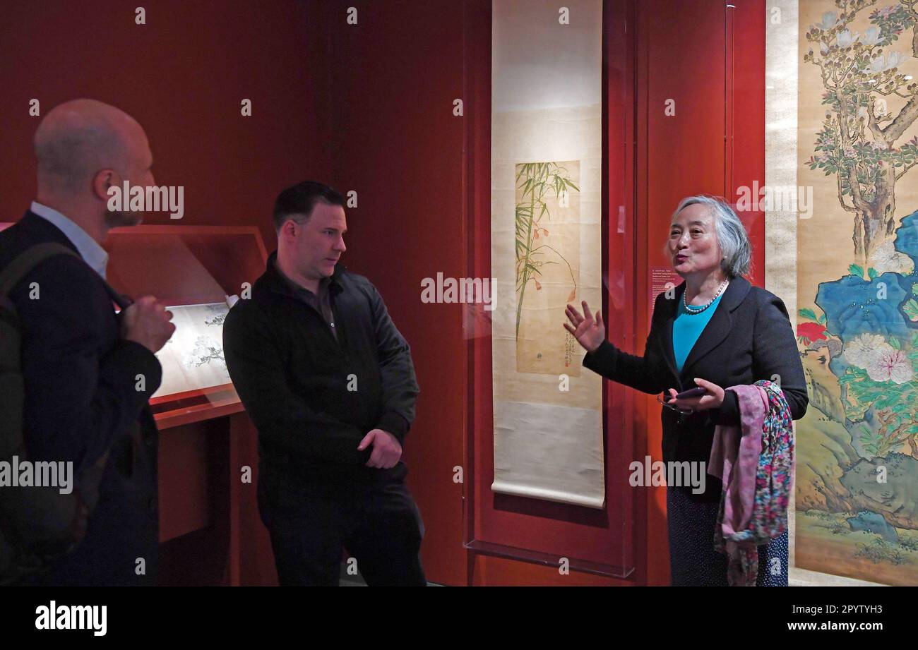 New York, USA. 4th May, 2023. Willow Weilan Hai (R), director and chief ...