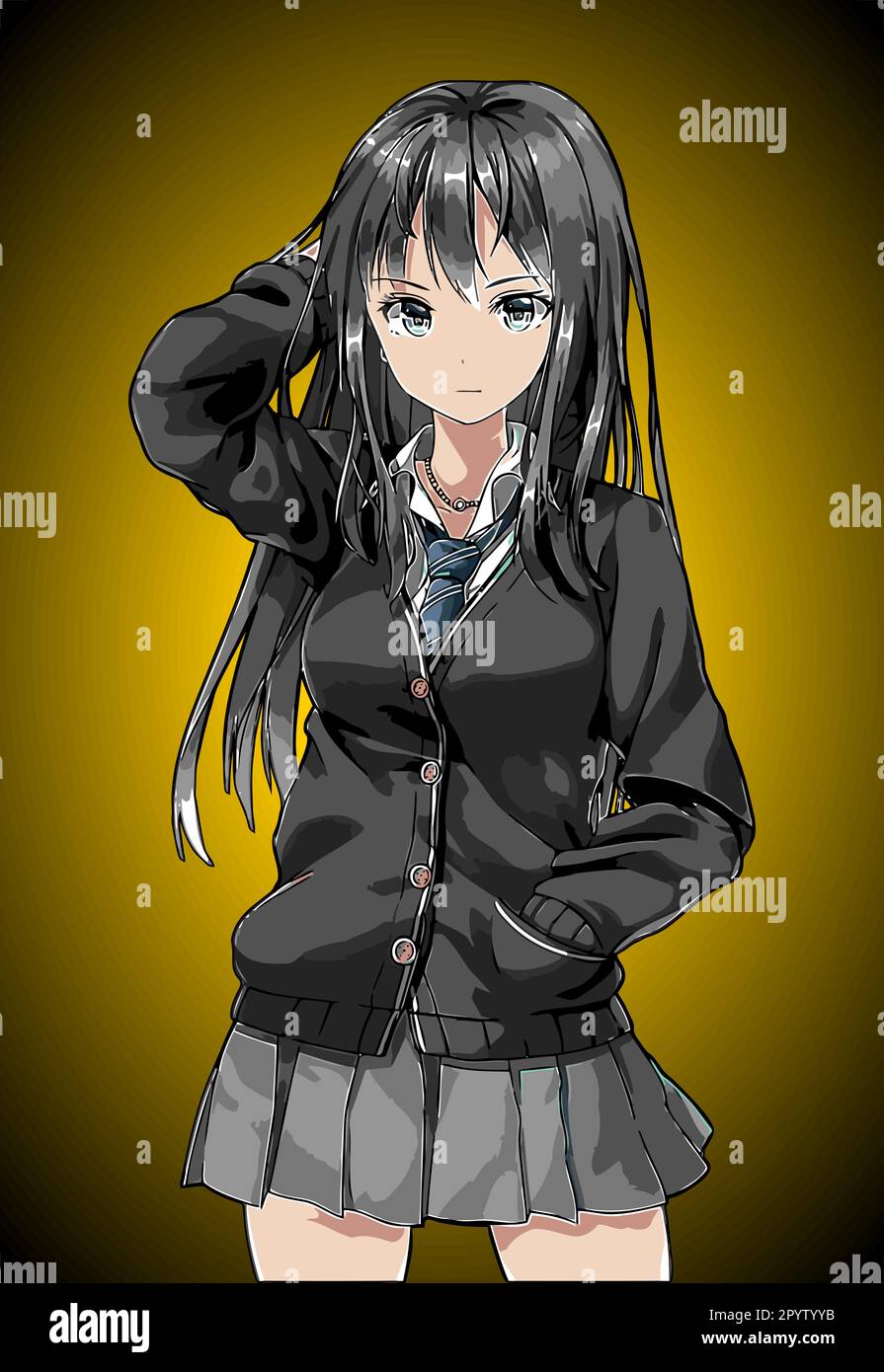 anime vector template Stock Vector Image & Art - Alamy