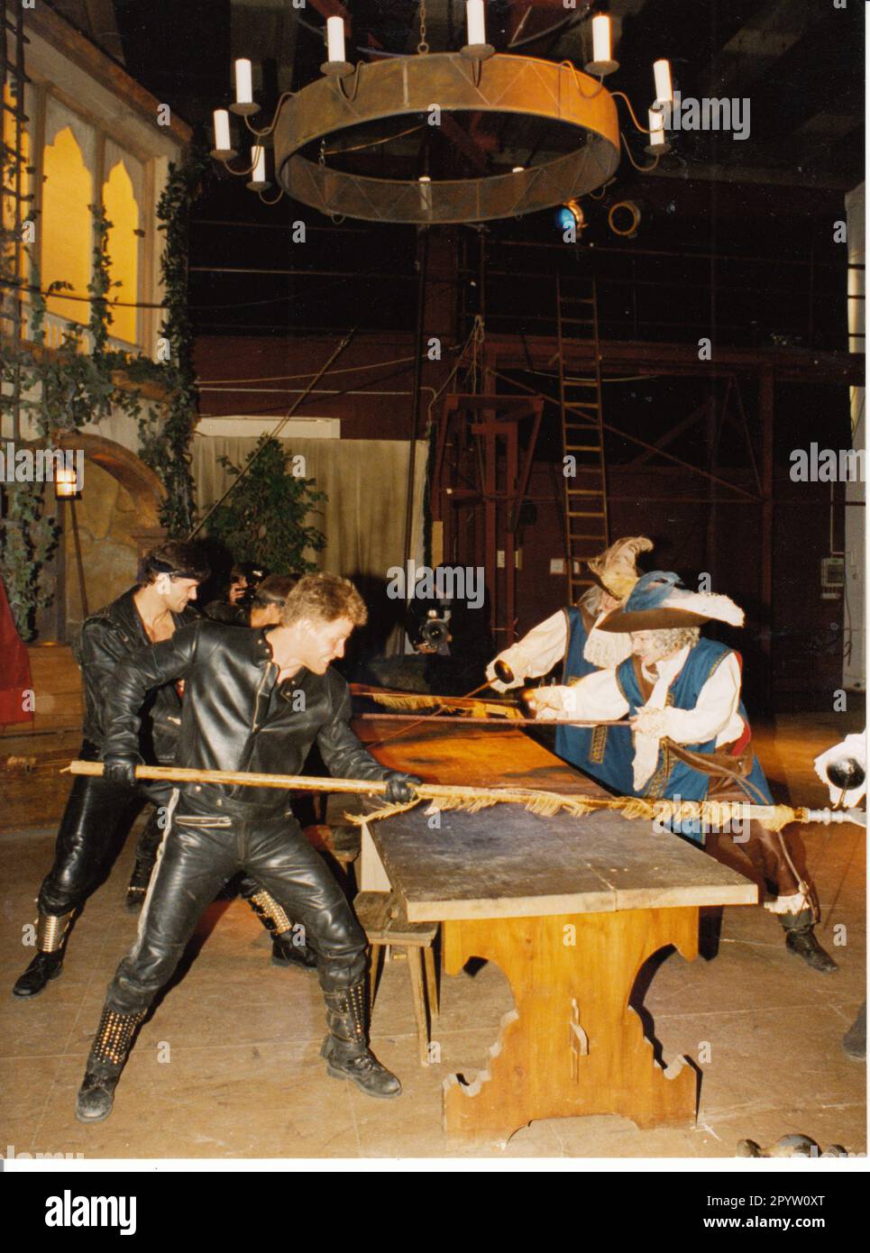 "Premiere of the new stunt show ""Musketeers"" of the studio tour at ...