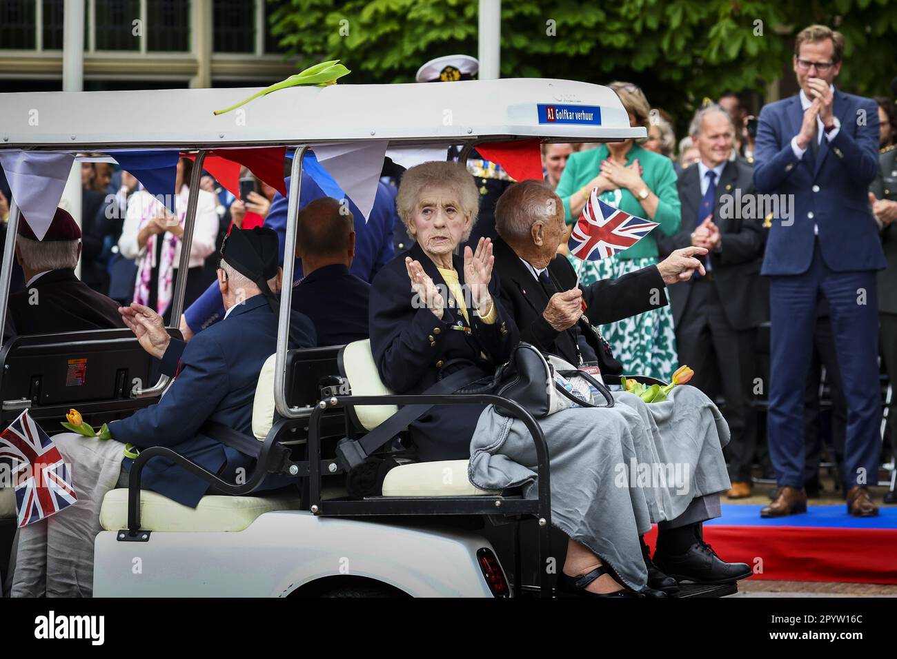 WAGENINGEN, Netherlands. May 5, 2023. - Veterans from WW2 during the ...