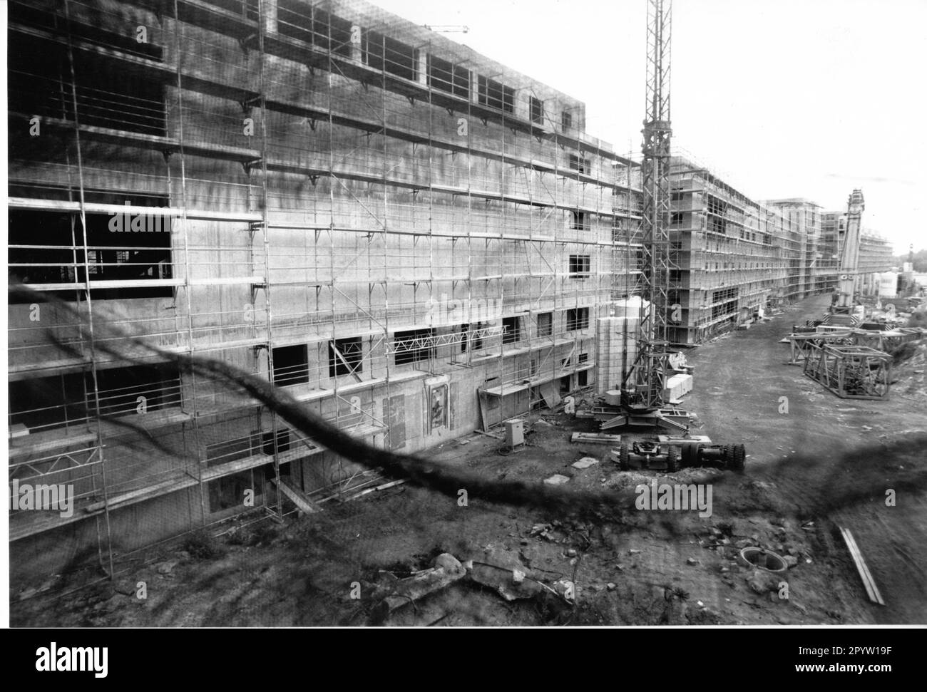 Large construction site Potsdam Center directly at the Potsdam city ...