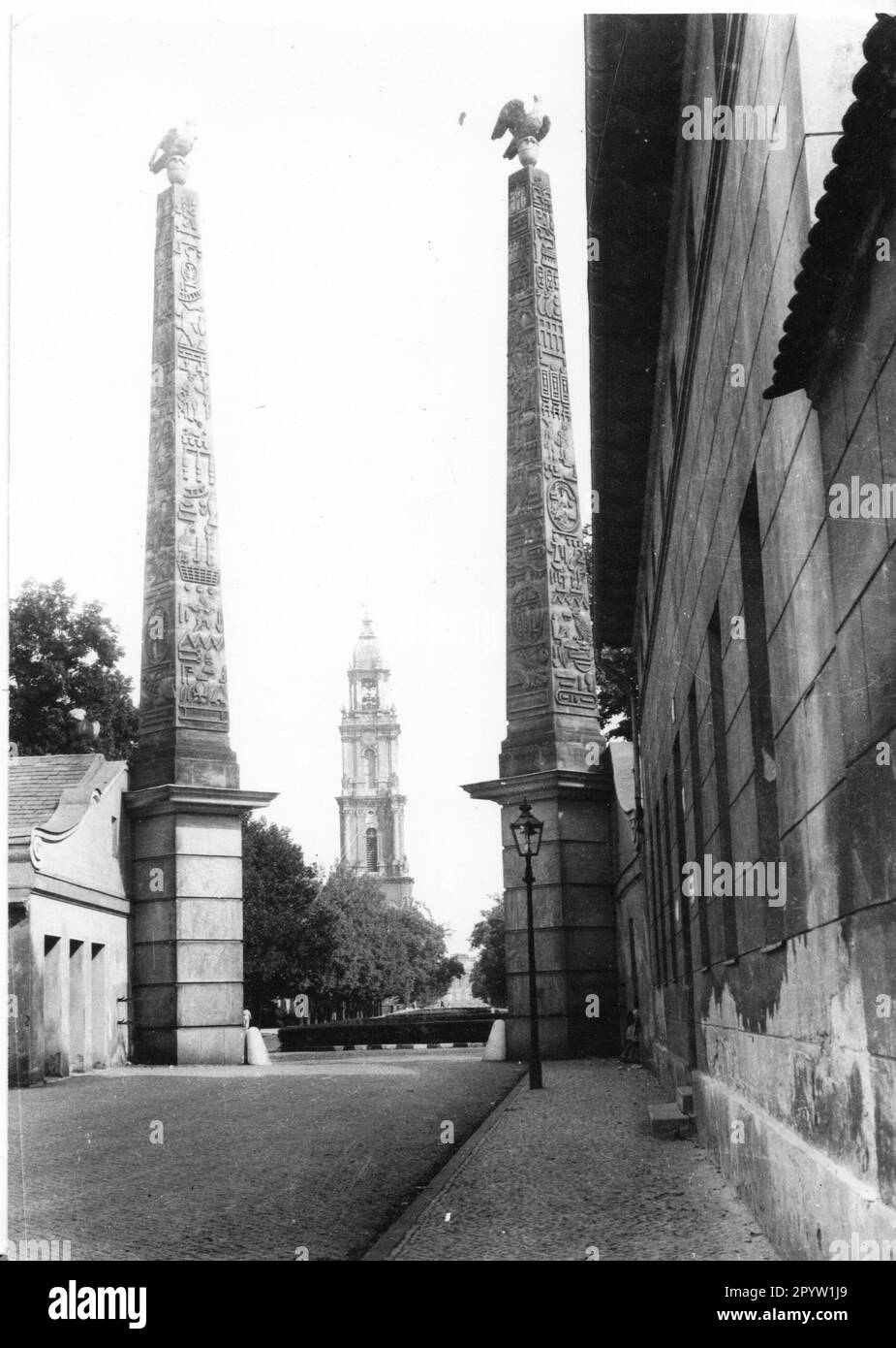 Potsdam historical the Neustadt Gate around 1938 with columns and ...