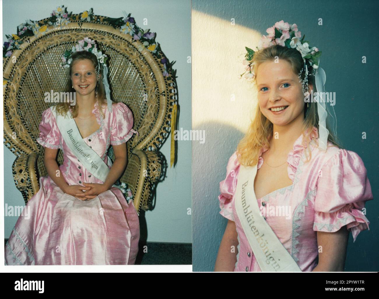 Werder/Havel tree blossom festival applicant blossom queen 1997 Babette ...