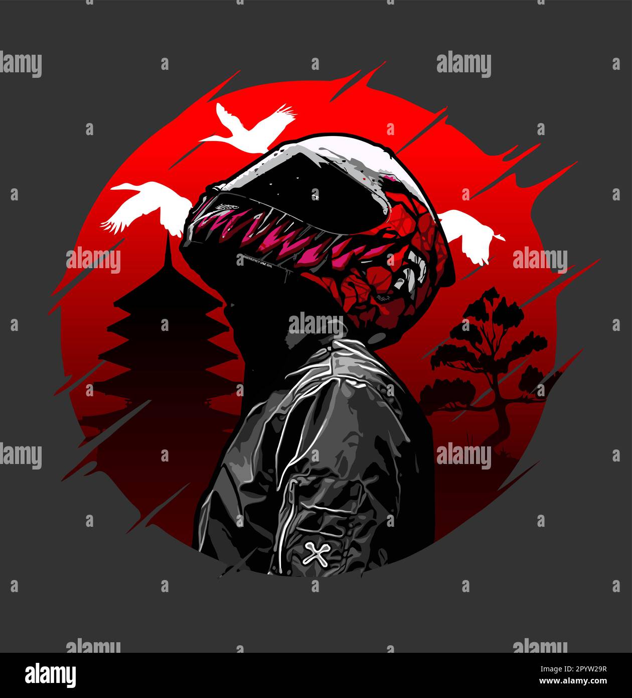 biker vector template Stock Vector Image & Art - Alamy