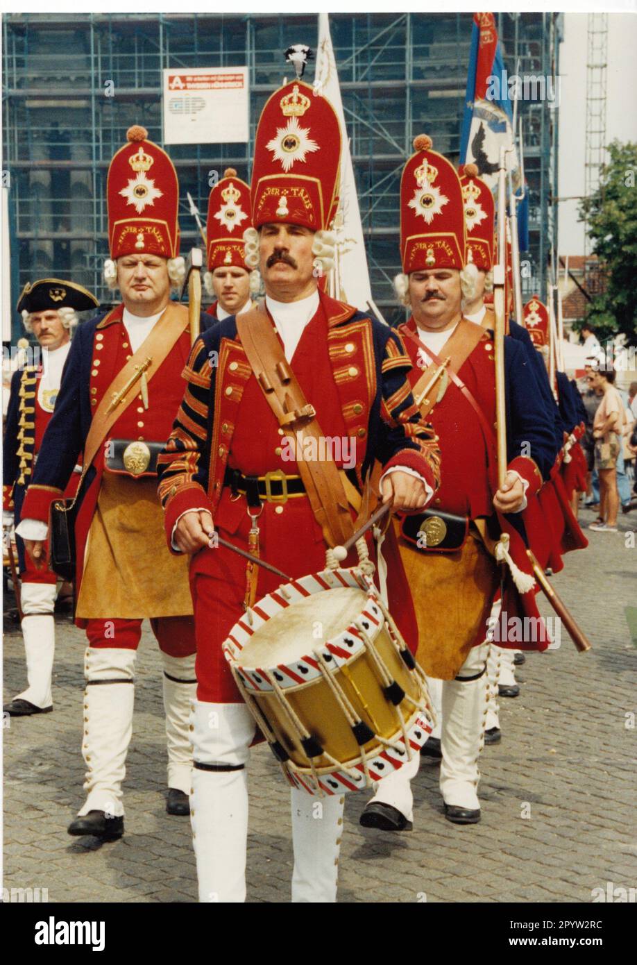 Potsdam 1000 years 1000-year celebration 1993 here Long guys soldiers ...