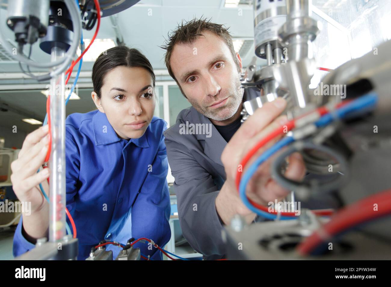 young woman in technical vocational training Stock Photo - Alamy