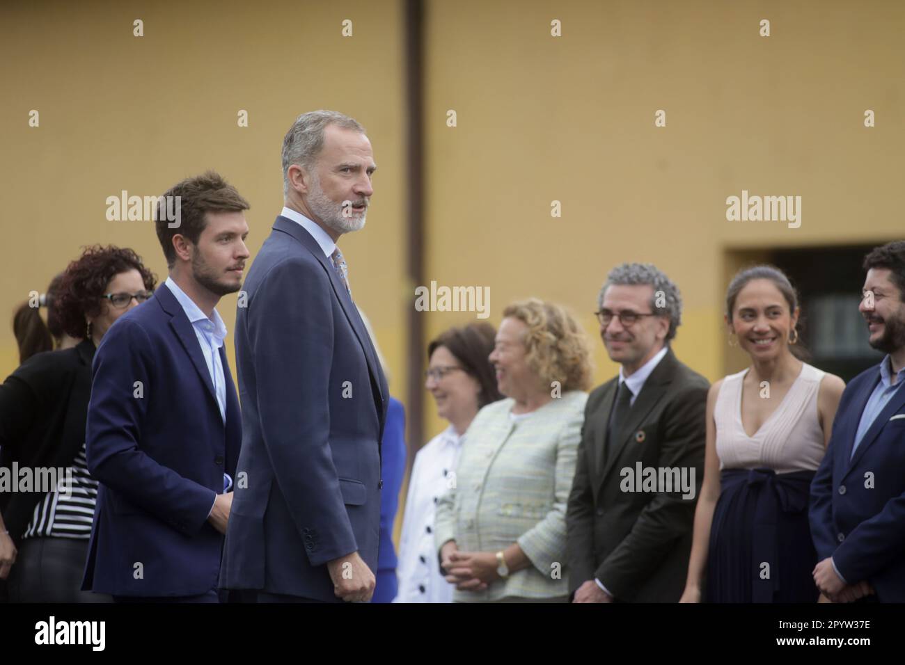 King Felipe VI during one of the central events of the Talent Tour, at ...