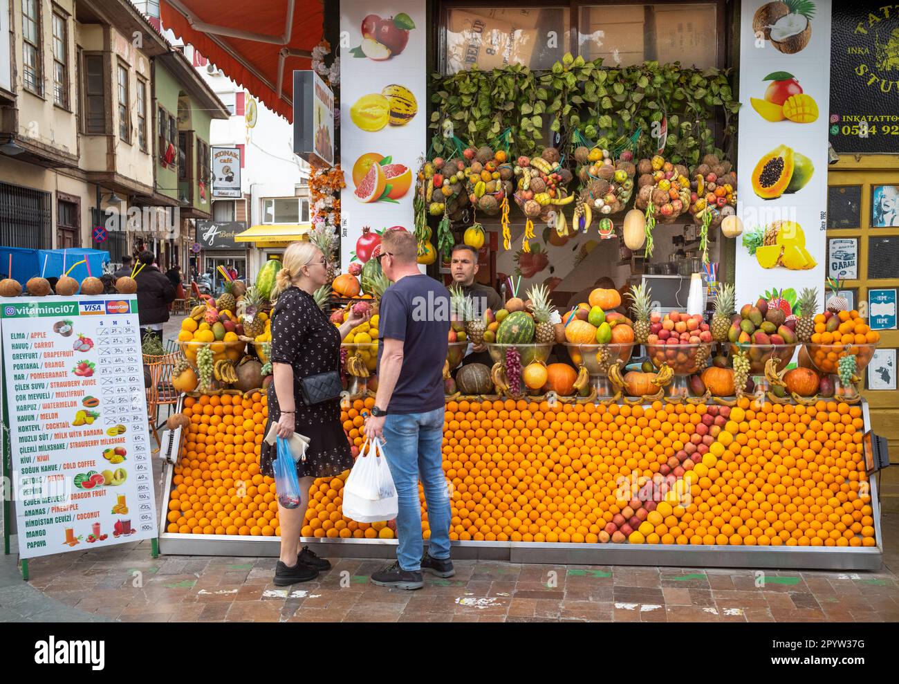 In Kaleici old town, Antalya, Antalya Province, Turkey (Turkiye), a ...