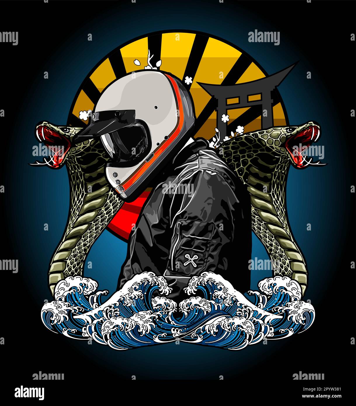 biker vector template Stock Vector Image & Art - Alamy