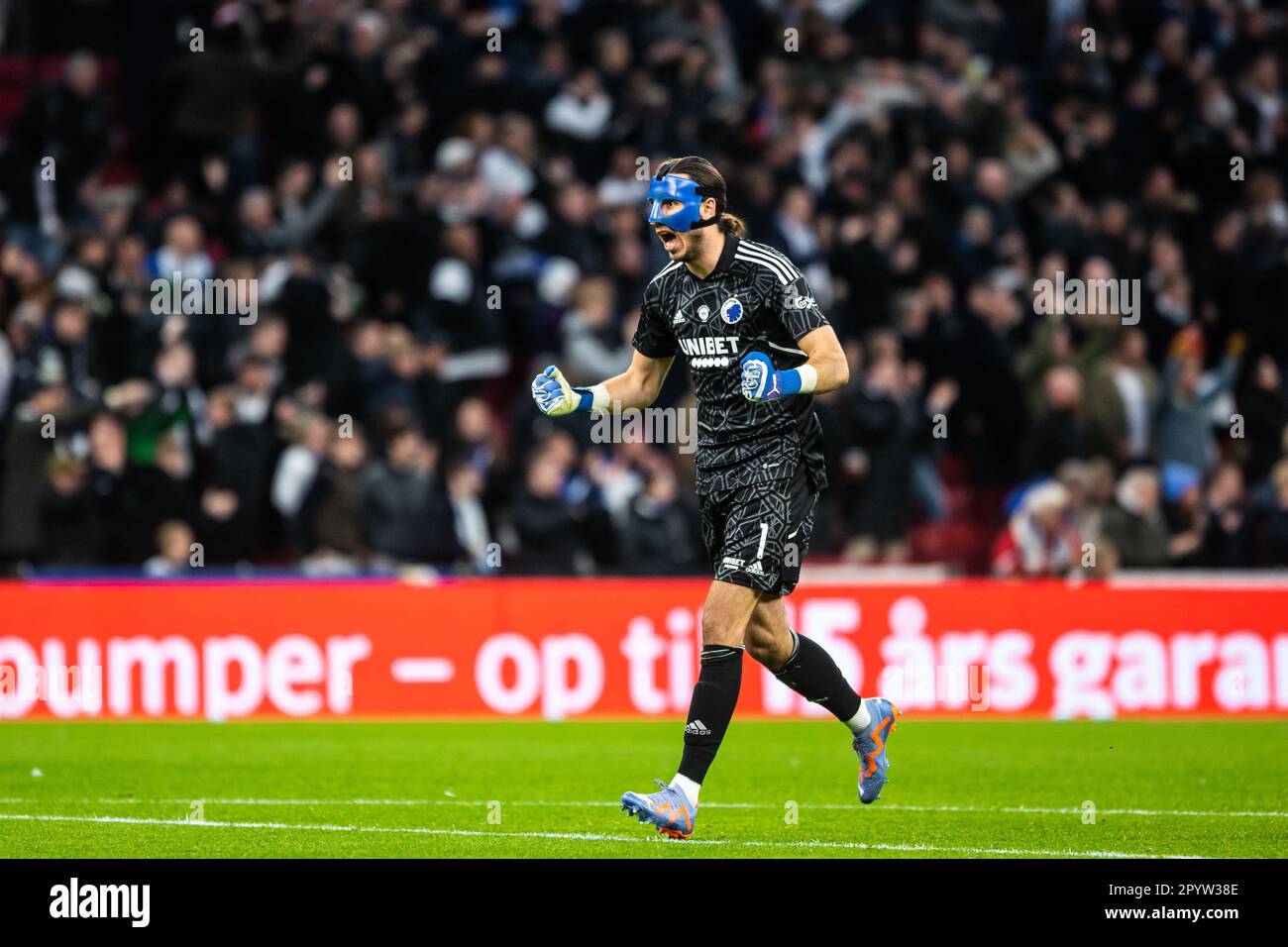 Copenhagen, Denmark. 04th May, 2023. Goalkeeper Kamil Grabara (1) of FC ...