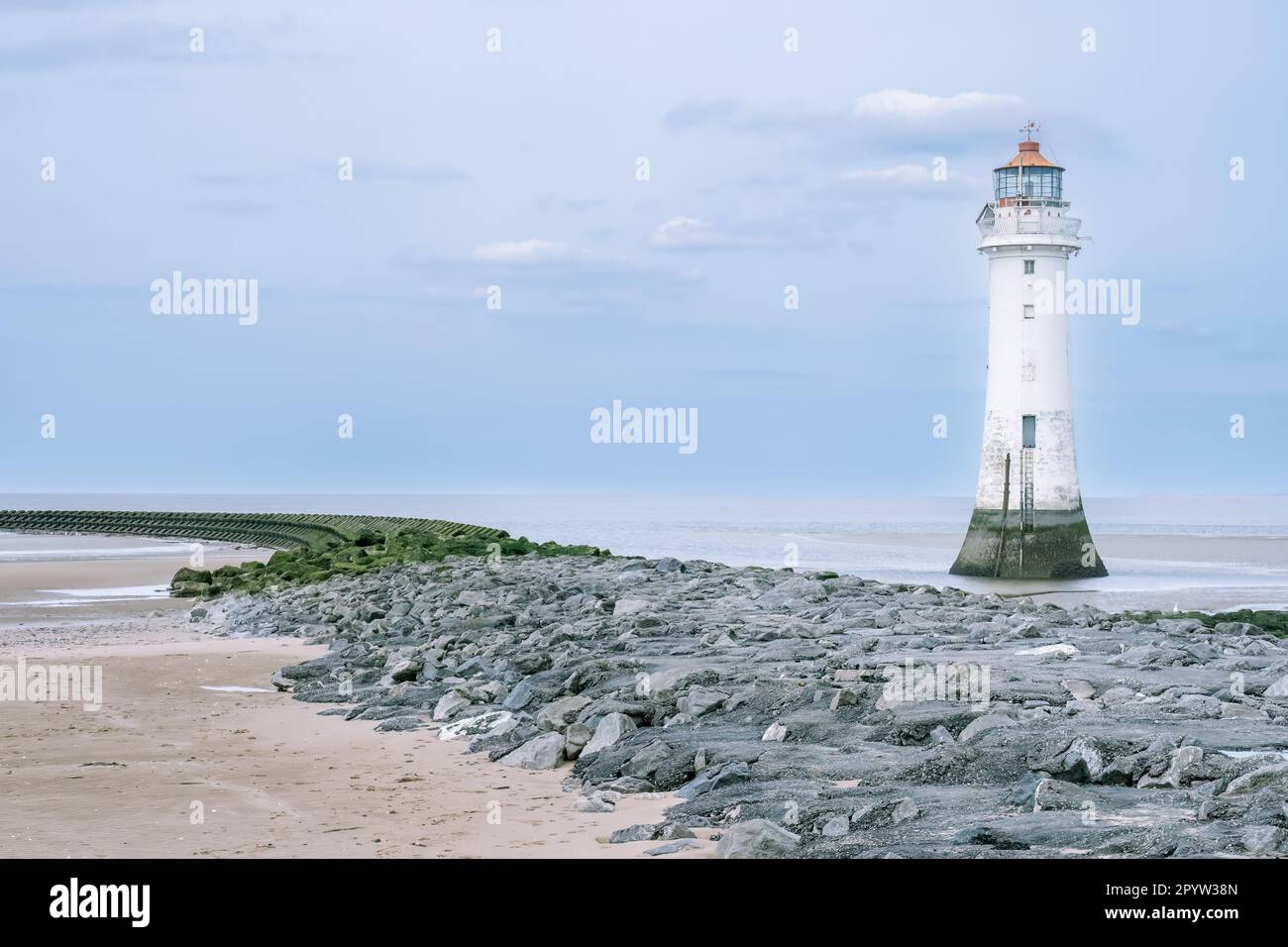 03.05.23 New Brighton, Wirral, UK. The lighthouse that we are now so ...