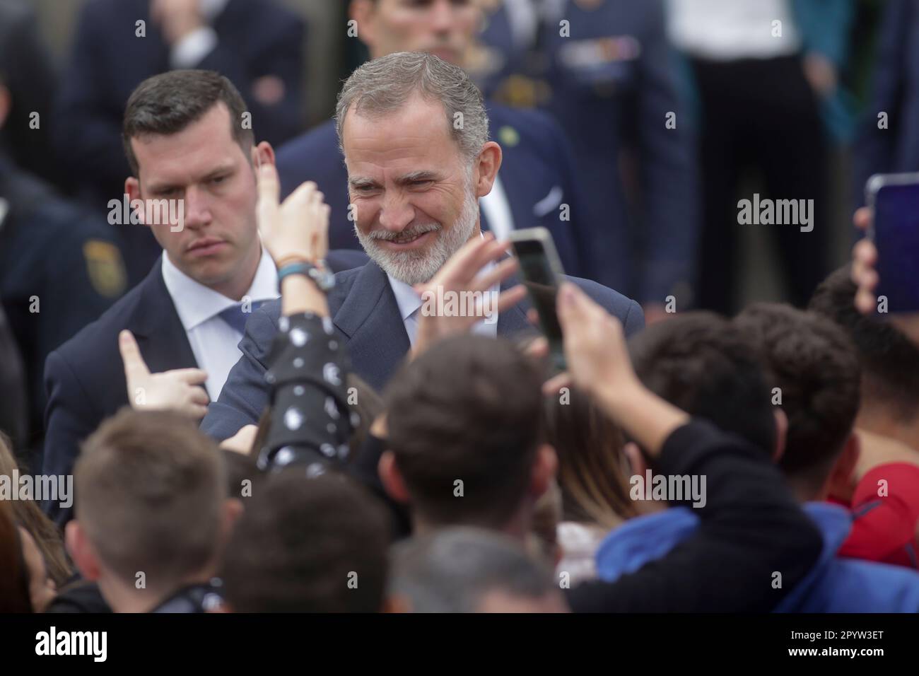 King Felipe VI during one of the central events of the Talent Tour, at ...
