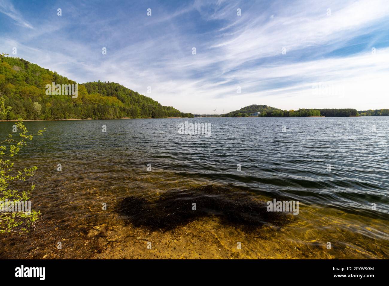 The hills of a former coal mine near the Belgium city of Maasmechelen ...