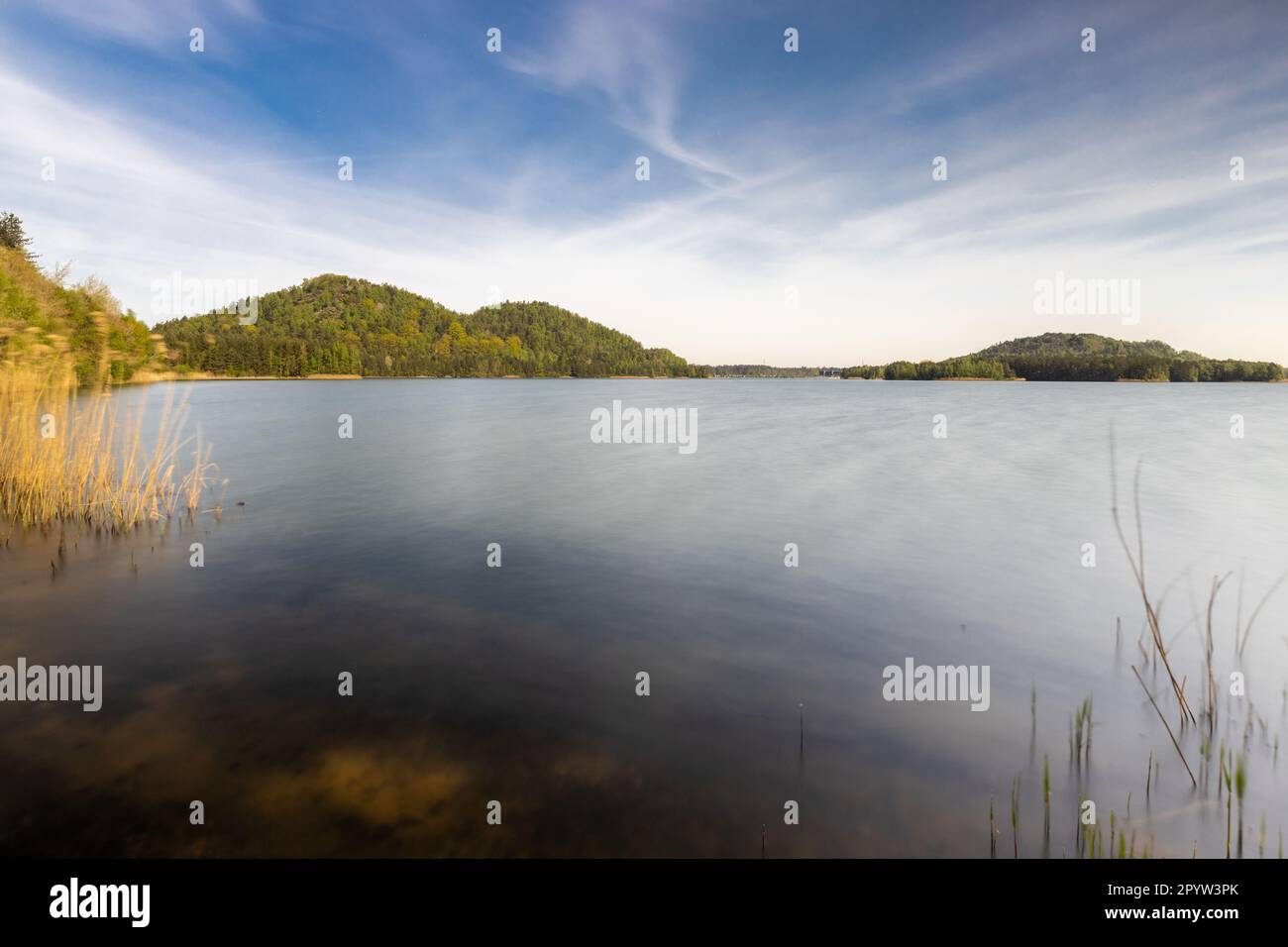 The hills of a former coal mine near the Belgium city of Maasmechelen ...