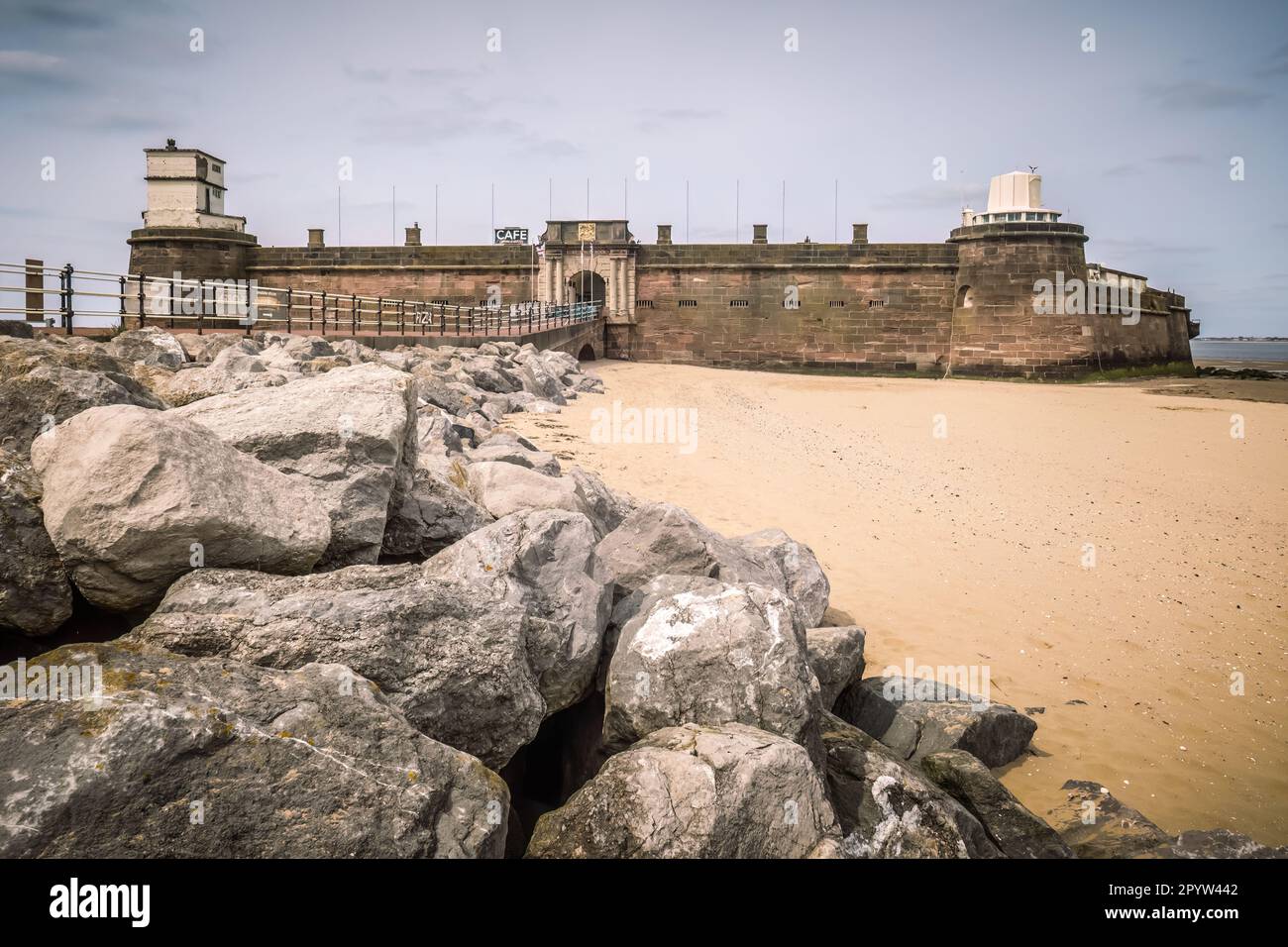 03.05.23 New Brighton, Wirral, UK. Fort Perch Rock is a former defence ...