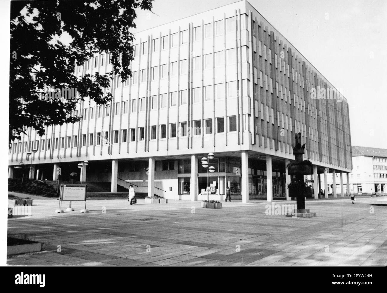 Potsdam Scientific General Library at the Platz der Einheit colonnade postmodern in the year ...