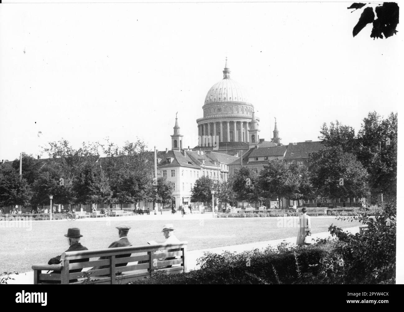 Potsdam buildings square Wilhelmplatz Platz der Einheit view of the ...