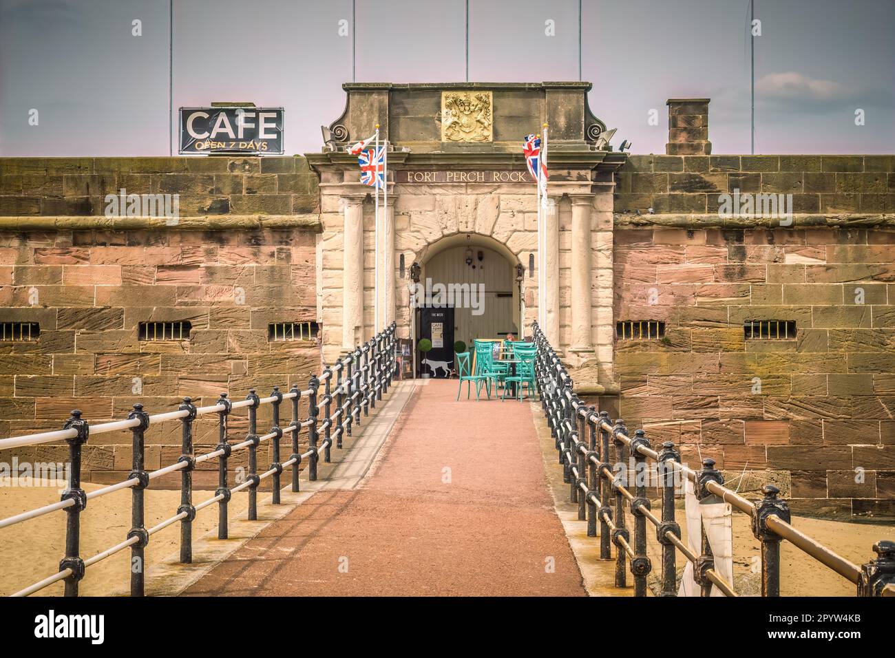 03.05.23 New Brighton, Wirral, UK. Fort Perch Rock is a former defence ...