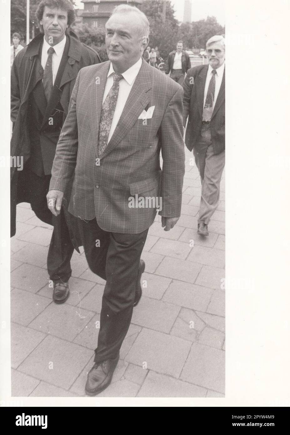 Federal Chairman of the Republikaner(REP), Franz Schönhuber at a ...