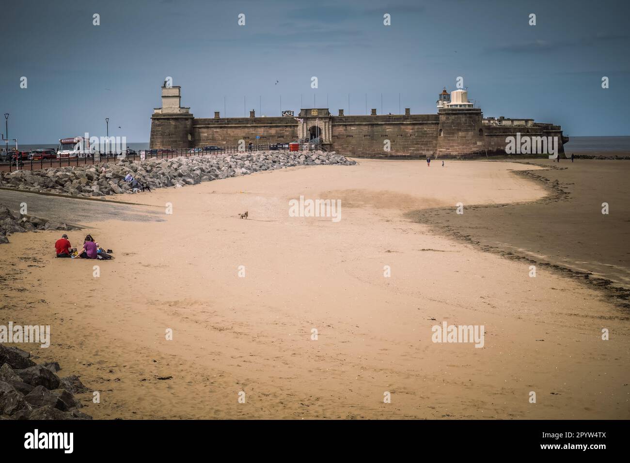 03.05.23 New Brighton, Wirral, UK. Fort Perch Rock is a former defence ...