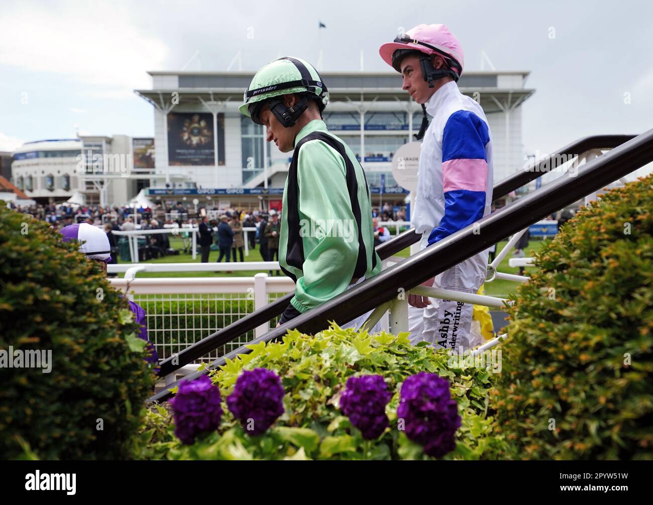 Daniel Muscutt and Rossa Ryan ahead of the Newmarket Stakes on day one ...