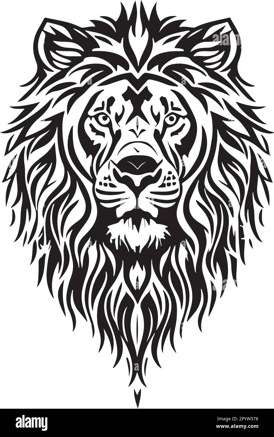 Super and powerful lion emblem art vector Stock Vector Image & Art - Alamy