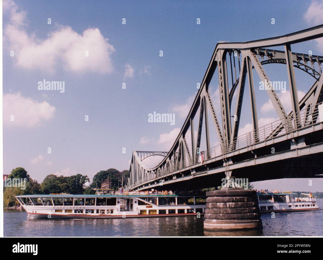 Glienicker bridge also called bridge of unity or agent bridge.on the ...