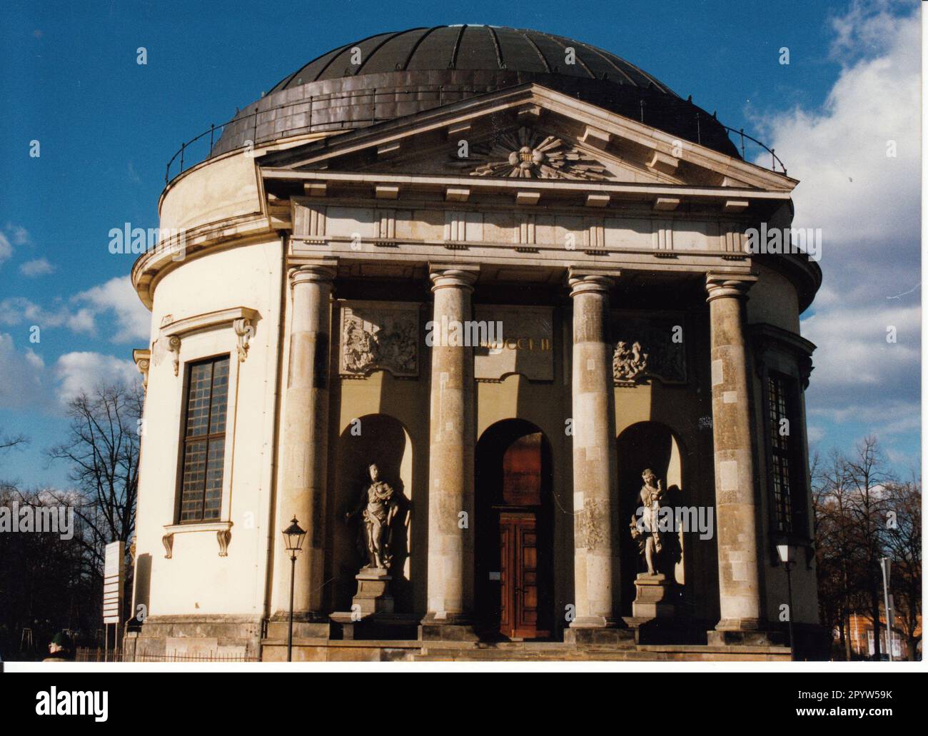 The French Church in Potsdam at Bassinplatz. Protestant church. Photo ...