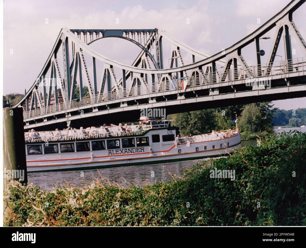 Glienicker bridge also called bridge of unity or agent bridge.on the ...