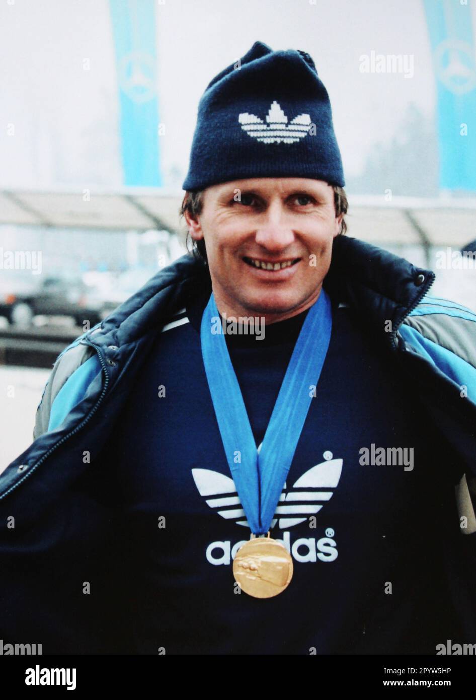 Erich Schärer, four-man bobsleigh world champion in the championship at ...